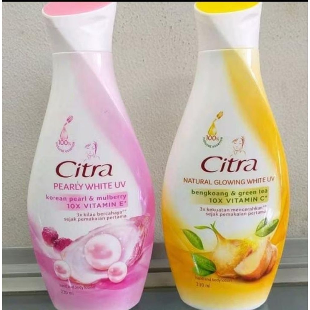 Jual CITRA Hand&body lotion 210 ml pearly white UV Korean pearl & blubery | Shopee Indonesia
