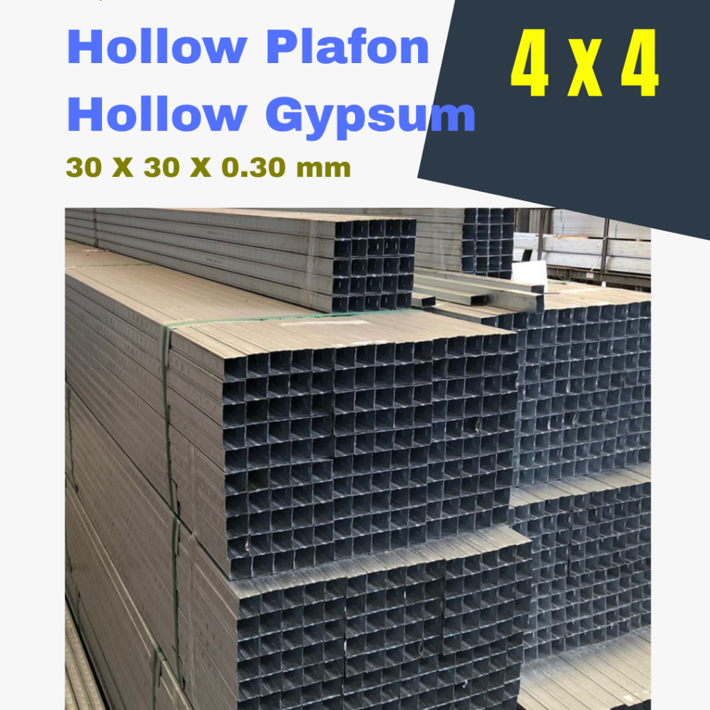 Jual Hollow Baja Ringan Standard 4x4 Plafond Gipsum Partisi Dinding ...