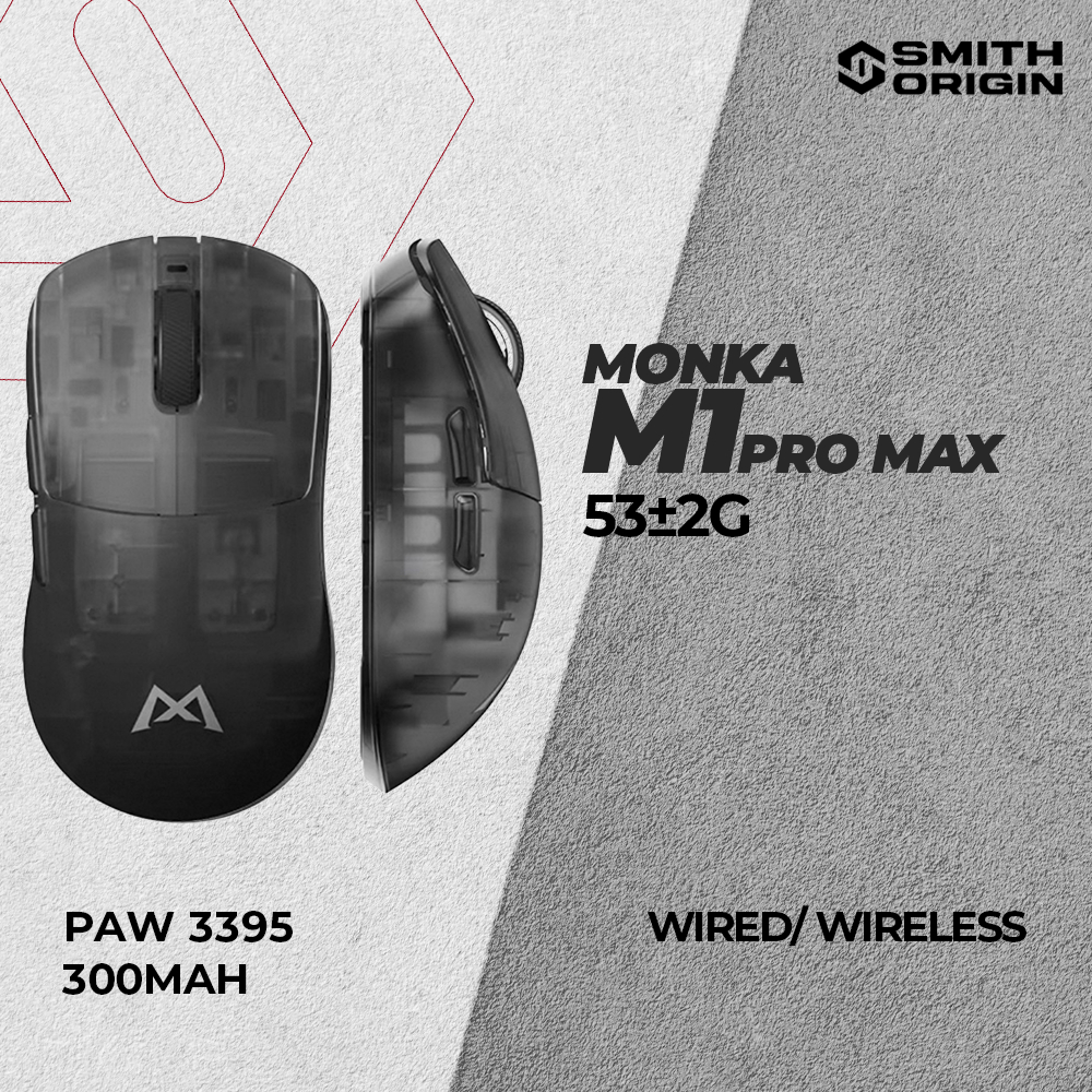 Jual MONKA M1 PRO MAX Wireless 55g Gaming Mouse | Shopee Indonesia