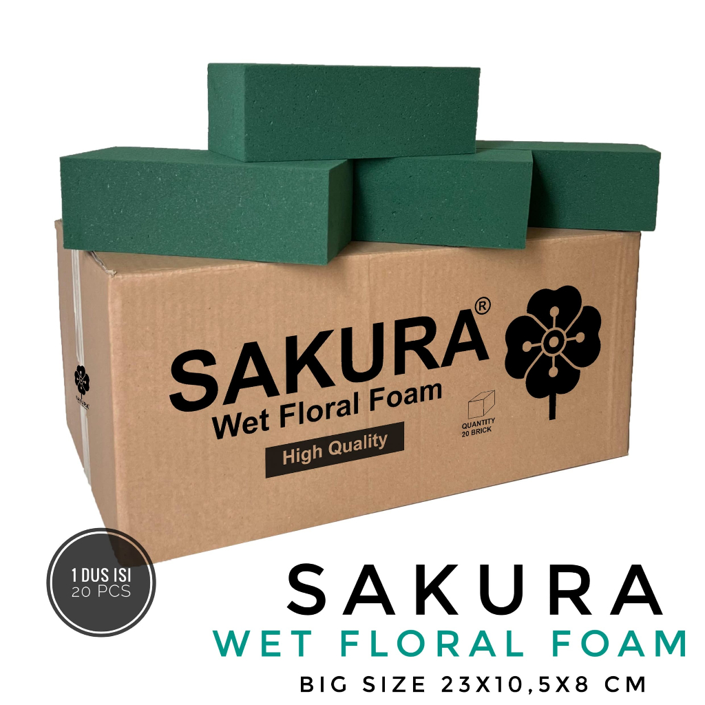 Jual Sakura Wet Floral Foam - Busa Bunga Basah - Oasis Basah ...