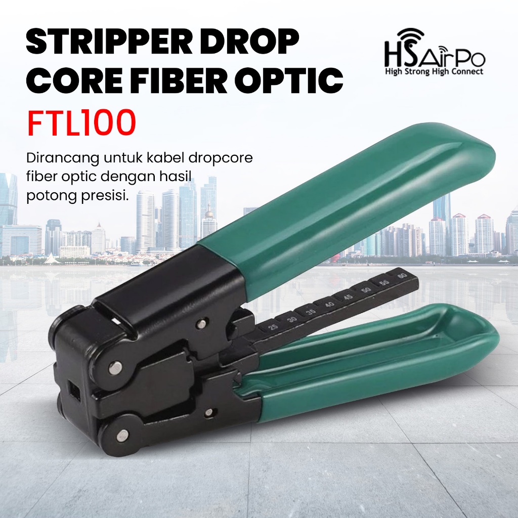 Jual HSAirPo Fiber Optic Stripper FTTH Dropcore Tang Pengupas Kabel FO ...