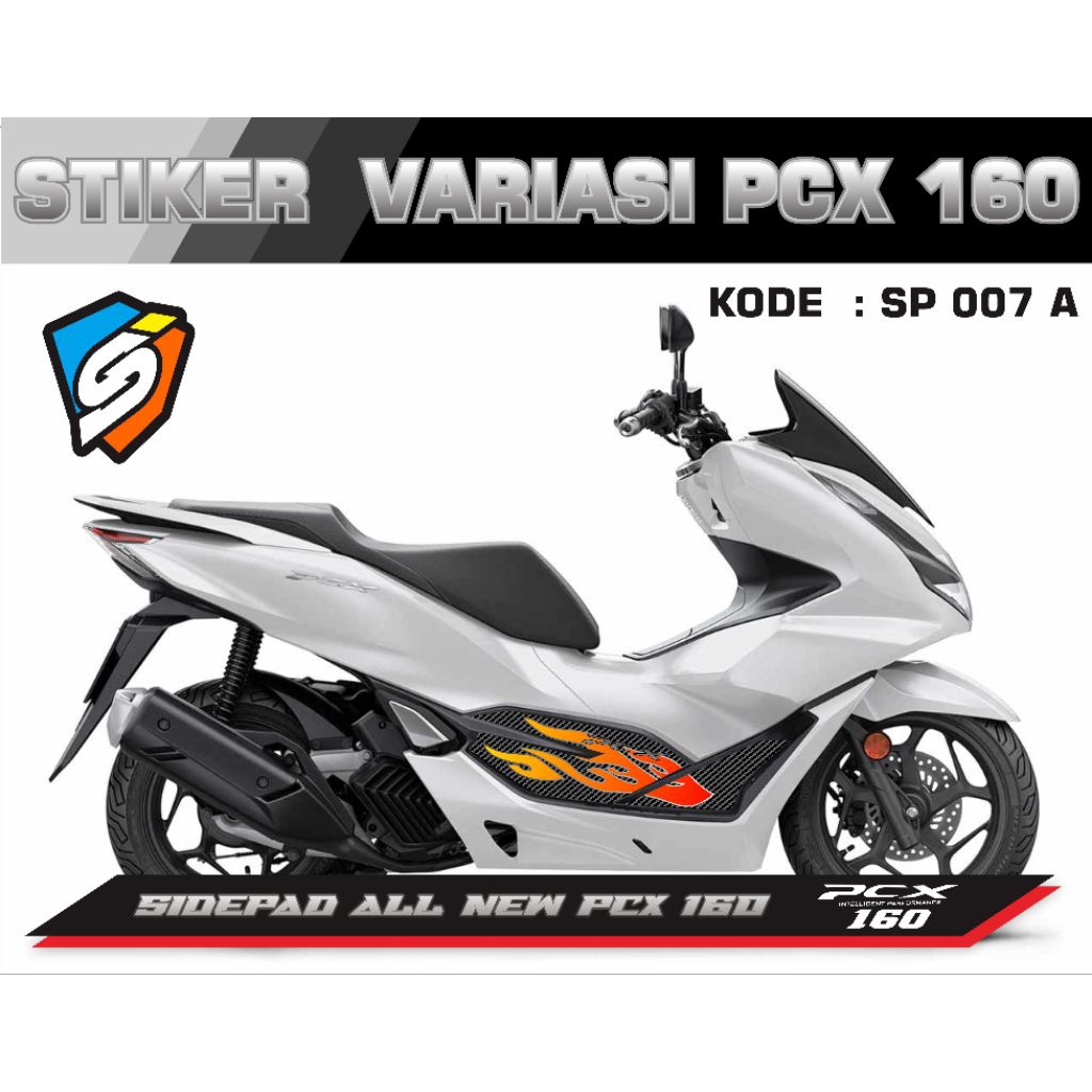 Jual Stiker Sidepad pcx full set bagian kasar dekat injakan kaki ...