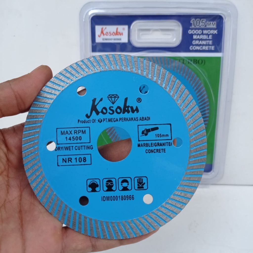 Jual Kosoku Diamond Wheel 105mm NR 108 Mata Potong Keramik Granit Beton ...