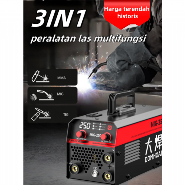 Jual DOMHOAI Mesin Las MIG Inverter 3 in 1, Las Dua Arah Tanpa Gas, Mesin Las Daya Tinggi 450W ...