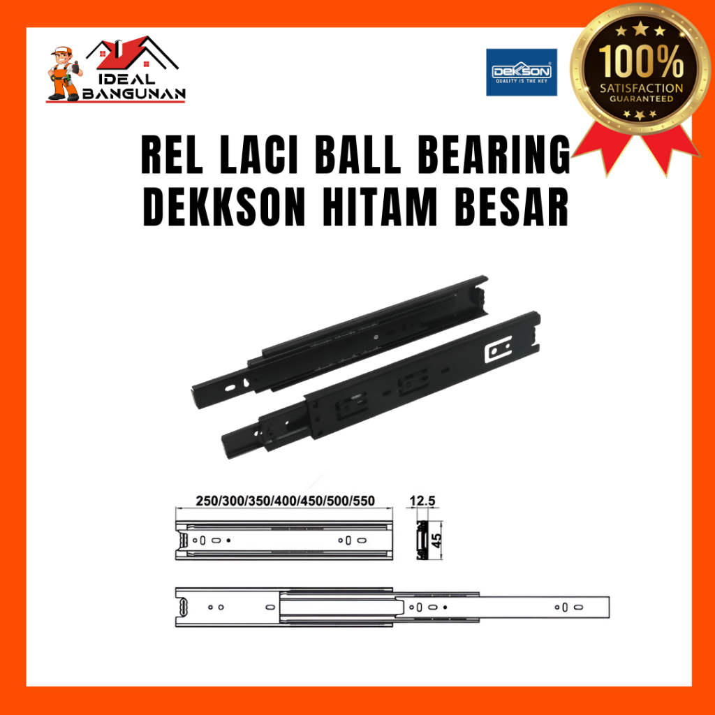 Jual REL LACI BALL BEARING DEKKSON HITAM BESAR FBB | REL LACI DEKKSON ...