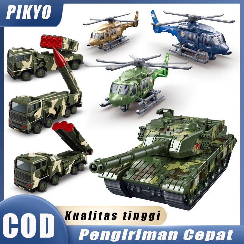 Jual PIKYO Mainan Diecast Militer Army Truck Roket Launcer Toys/Mainan ...