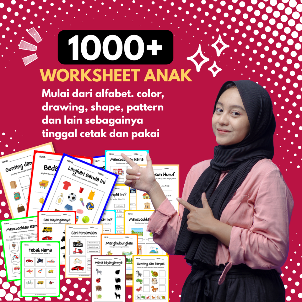 Jual 1000 Template Canva Anak TK & PAUD Untuk Membantu Belajar | Shopee ...