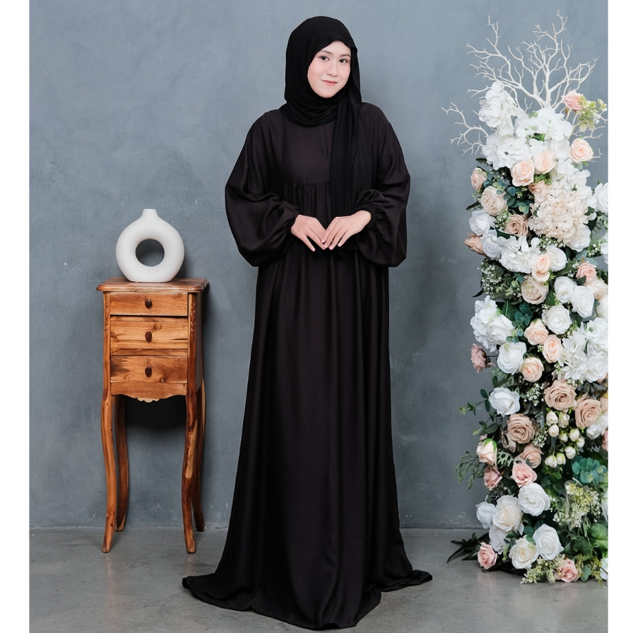 Jual MALIKA ABAYA Syar'i Haji dan Umrah Lengan Balon Ala Eropa Bahan ...