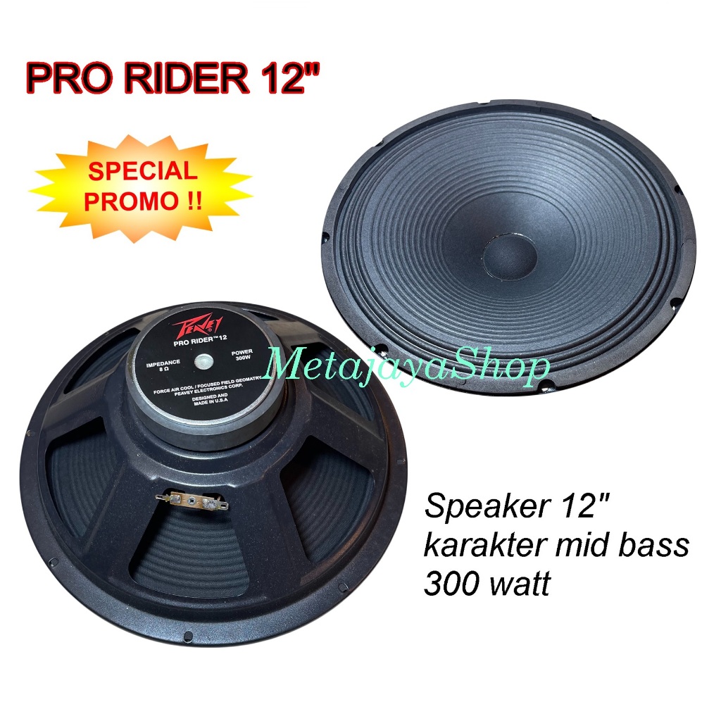 Jual Speaker Komponen 12 inch Woofer Speaker Low 12 Pro Rider 300 Watt | Shopee Indonesia