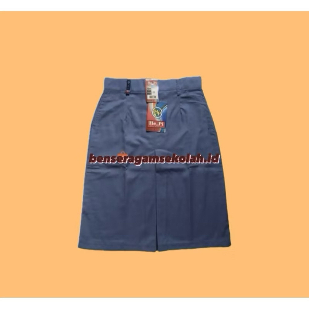 Jual Rok Sekolah Span SMA Biru Muda Pendek (HEPI) | Shopee Indonesia