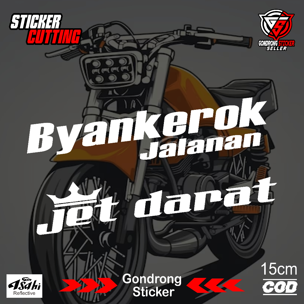 Jual Sticker Byankerok Jalanan Cutting - Sticker Jet Darat - Sticker ...