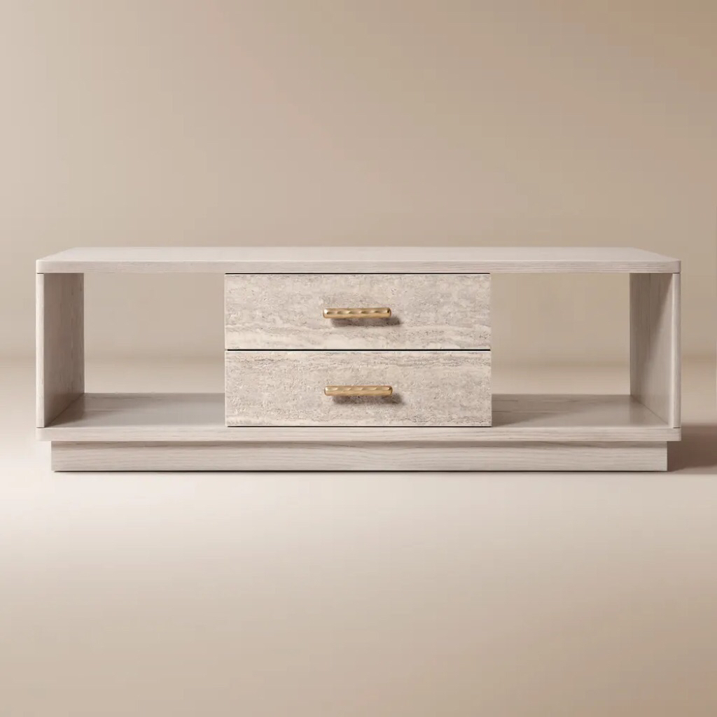 Jual Meja Kopi Kayu Jati Minimalis Finishing Rustic Antik Putih ...