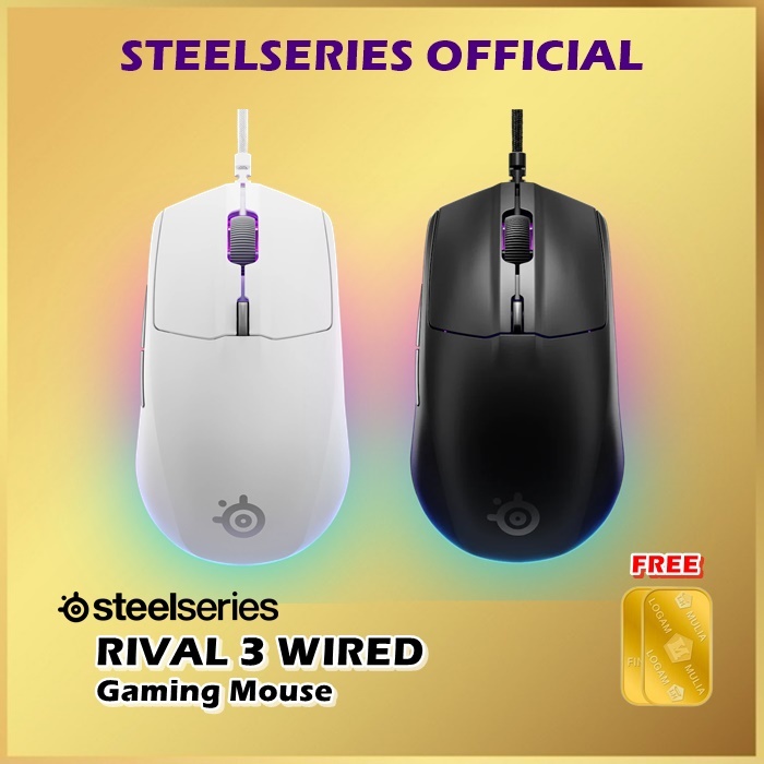 Jual Steelseries Rival 3 RGB Gen 2 Wired Steel Series Gaming Mouse | Shopee Indonesia