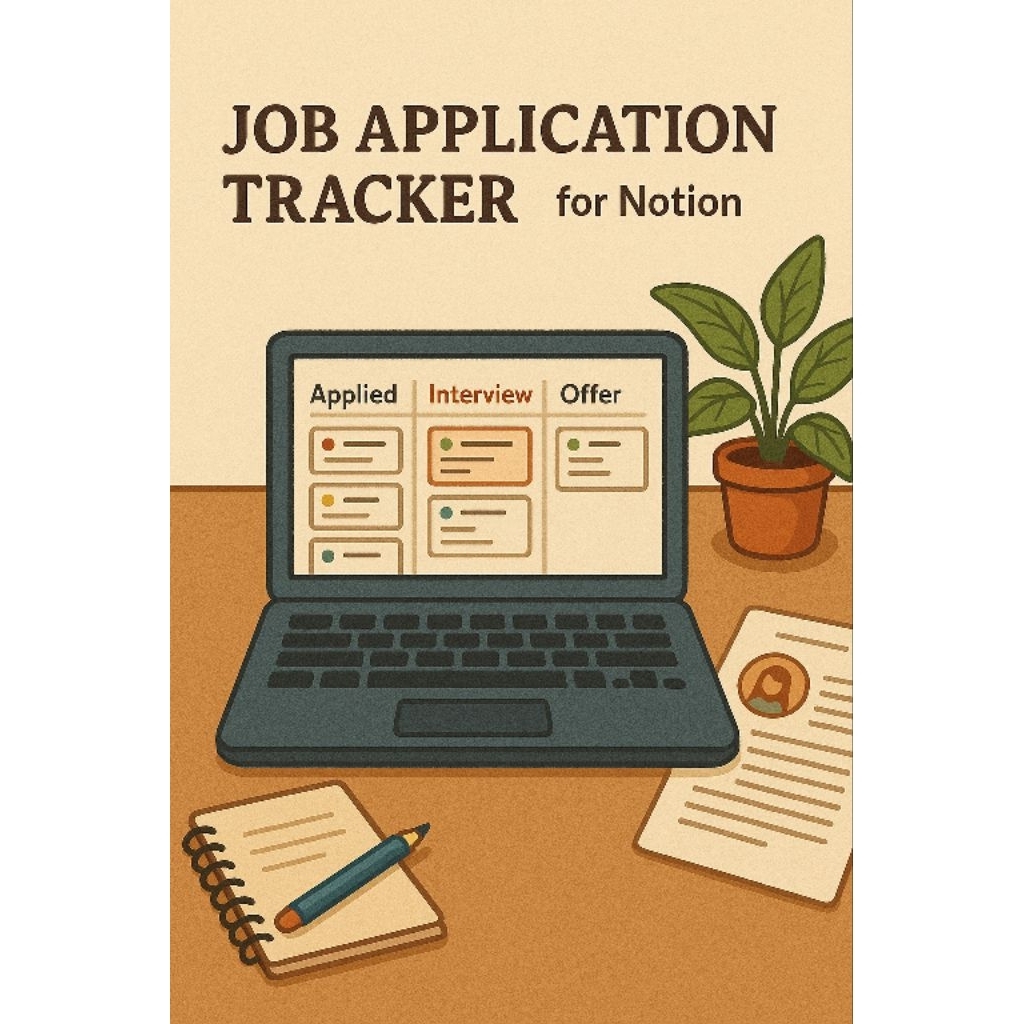 Jual Job Application Tracker – A Smart Notion Template to Organize ...