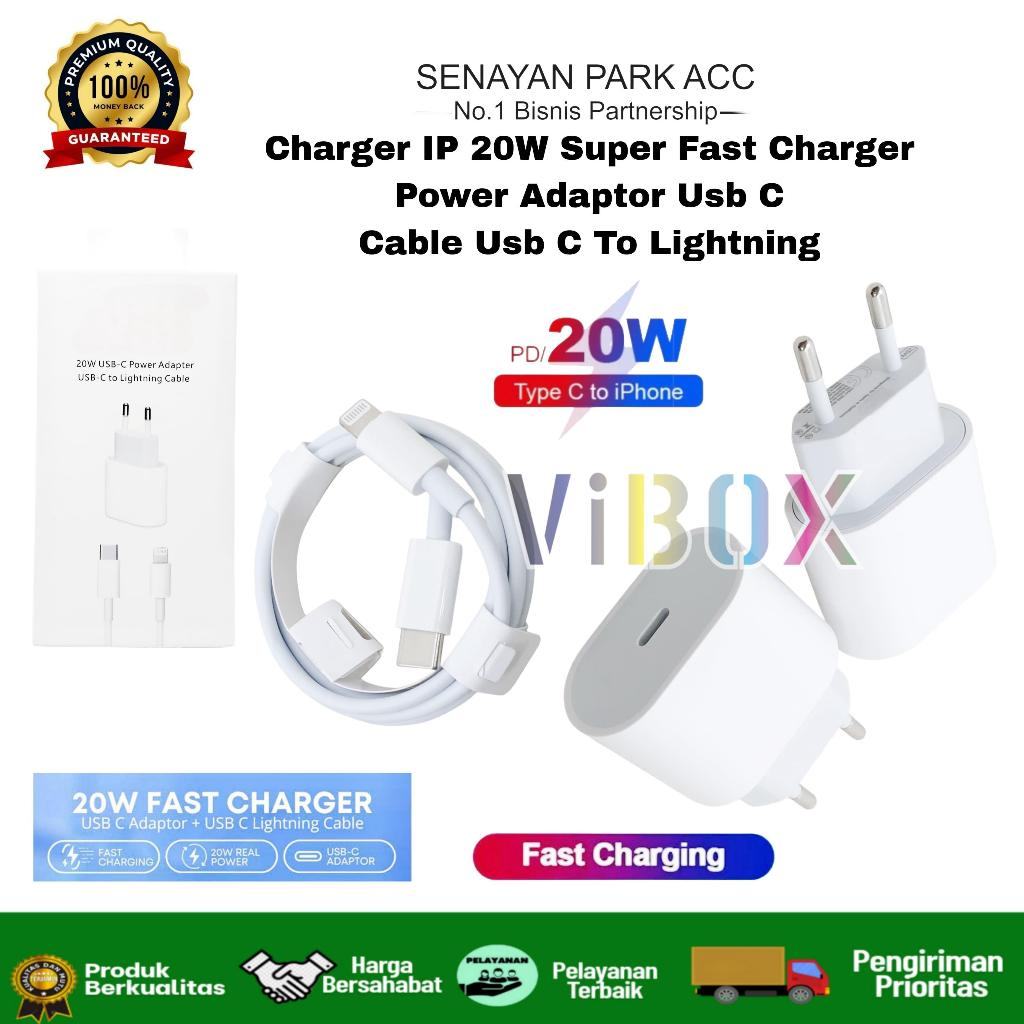 Jual CHARGER 20W FAST CHARGING (1 Paket Power Adapter + Kabel PD USB-C ...