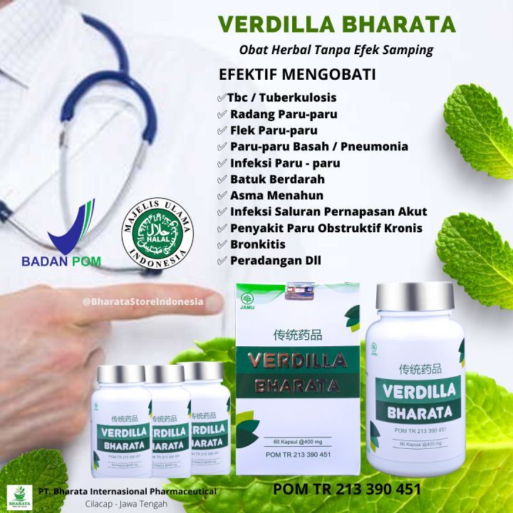 Jual Verdilla Bharata Obat Paru Paru TBC Asma Batuk Berdarah Infeksi ...