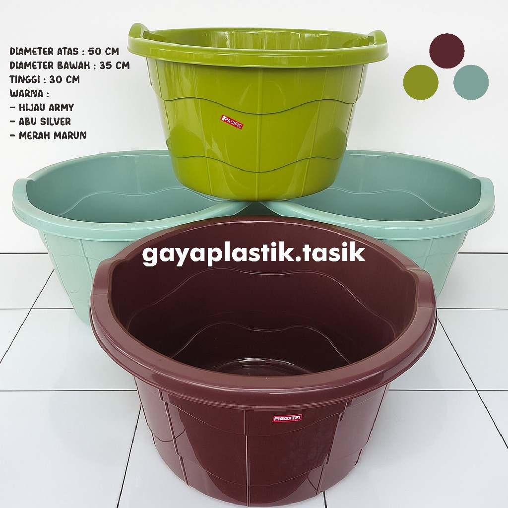 Jual Bak Air Besar Ukuran Jumbo Osaka 45 Liter Ember Bak Mandi PASIFIC ...