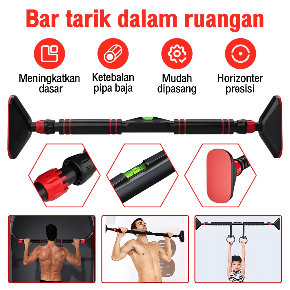 Jual 74-98cm Pull up bar Door Chinning Bar Pull UP bar Adjustable Door ...