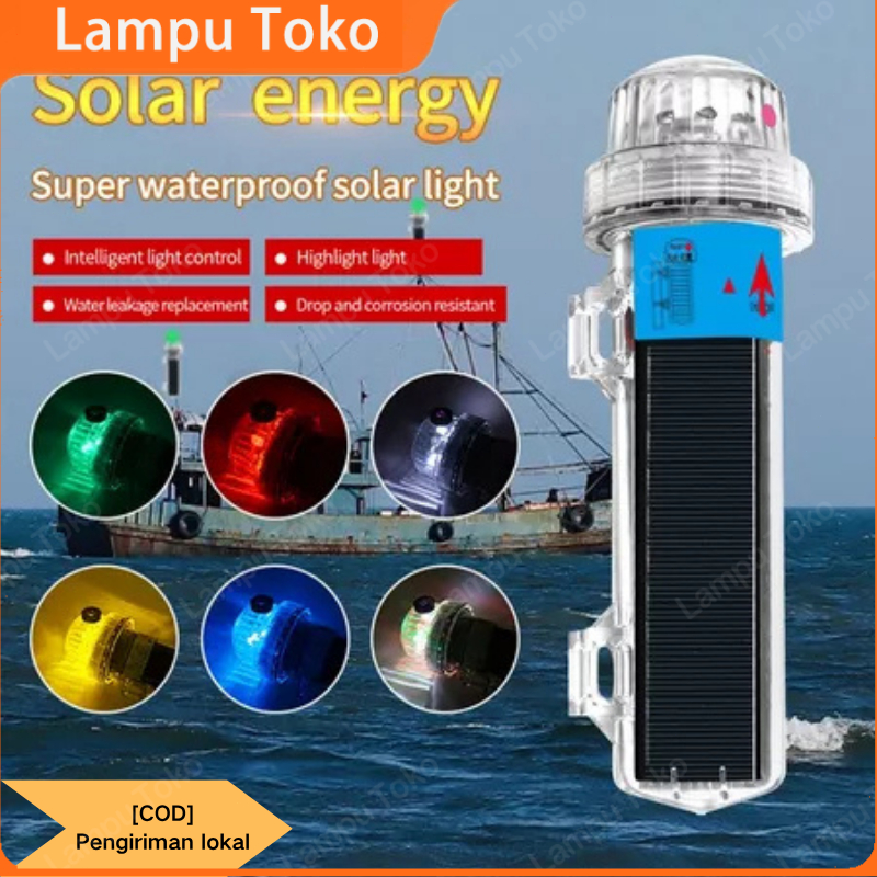 Jual Lampu Torpedo Bertenaga Surya Lampu Sorot Web Sinyal Lampu Kapal Memancing Tanda Peringatan ...