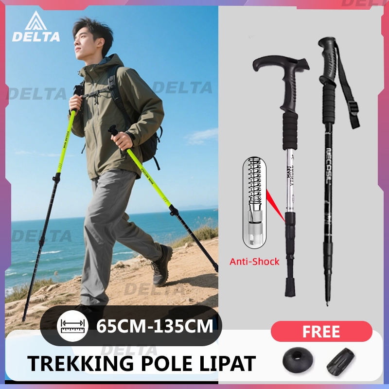 Jual Tongkat Hiking Tongkat Gunung Trekking Pole Lipat Teleskopik ...
