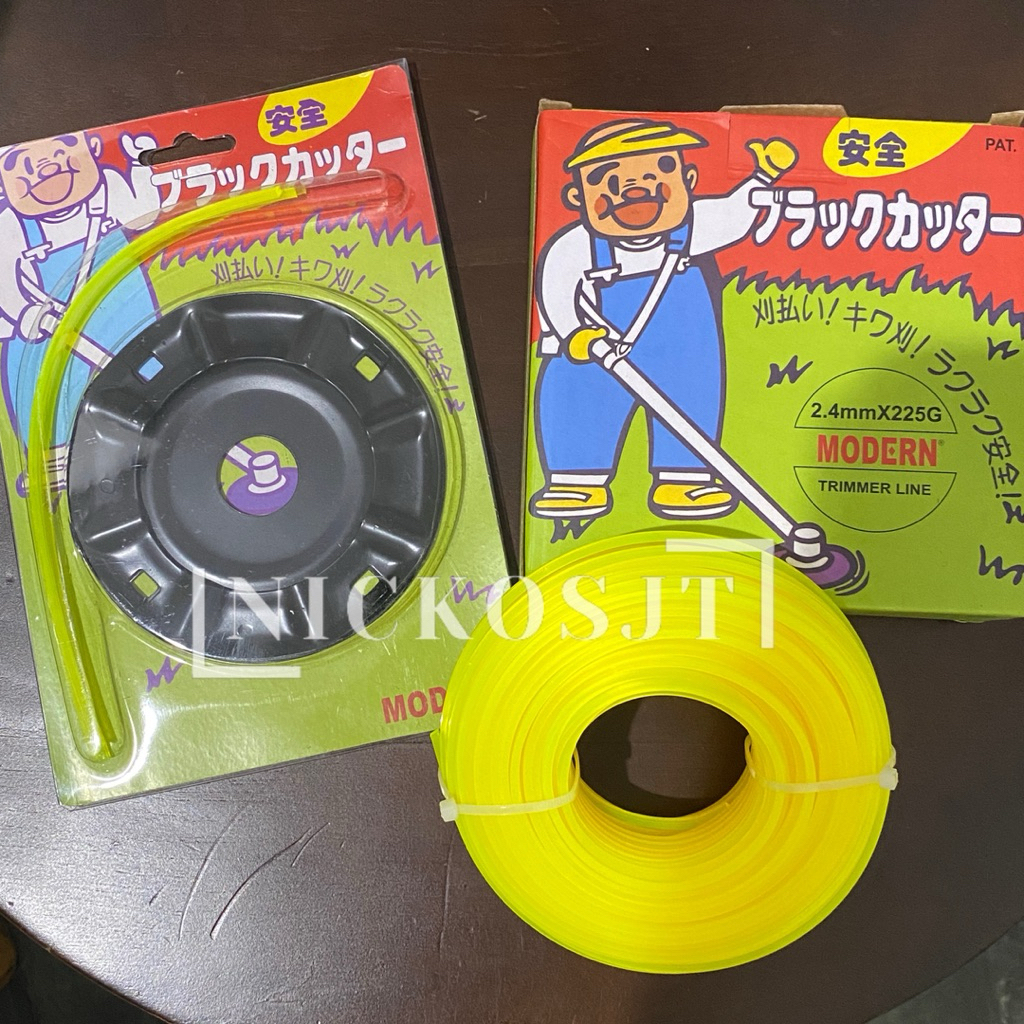 Jual Senar Potong Rumput Nylon Modern Cutter + Steel Dudukan Pisau ...