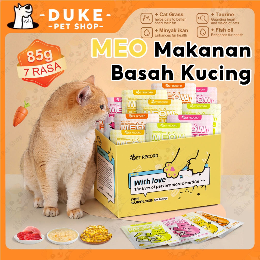 Jual PET-RECORD 85gr Makanan Basah Kucing Cat Wet Food Premium Pouch ...