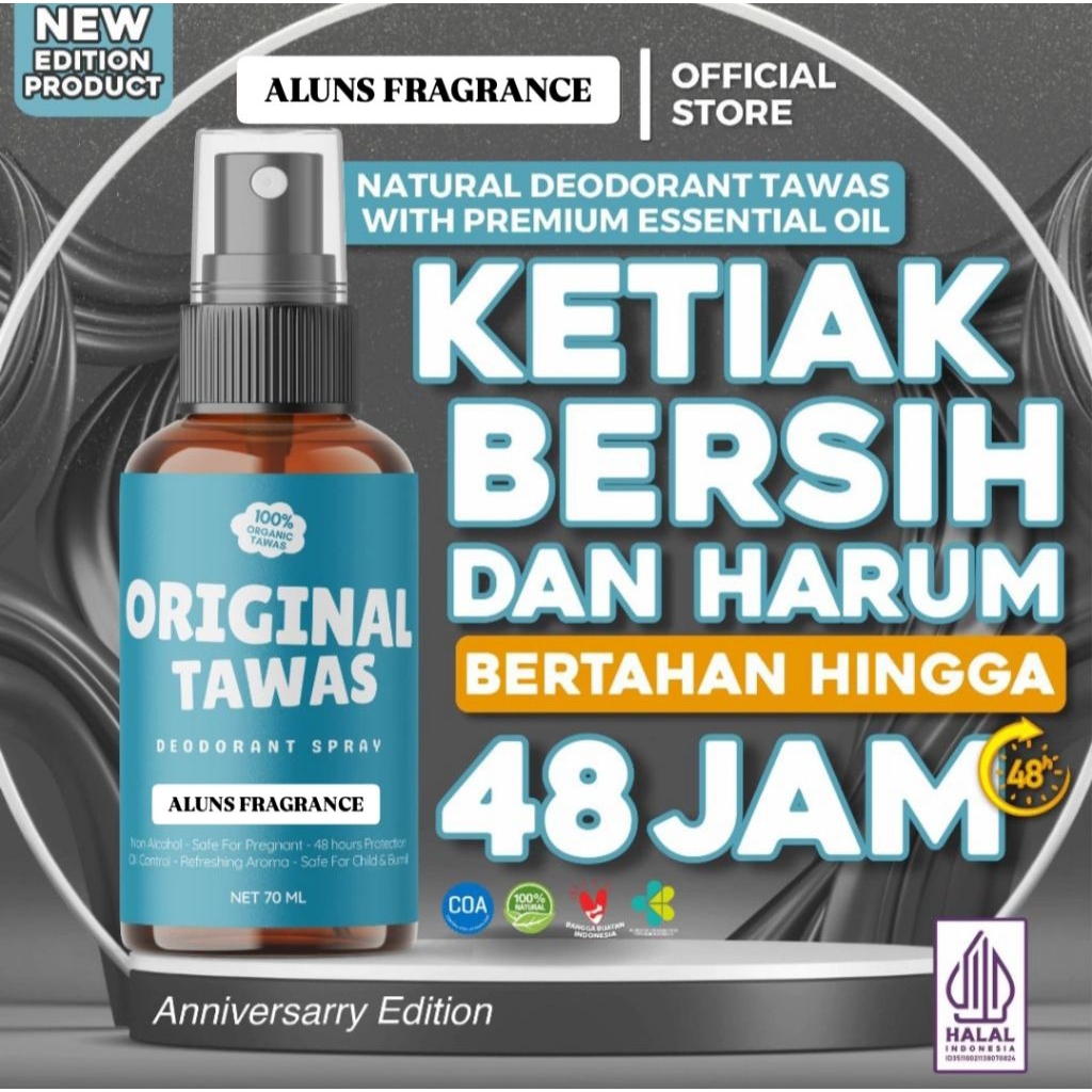 Jual ALUNS FRAGRANCE - TAWAS ORIGINAL ANTIBACTERIAL DEODORANT SPRAY ...