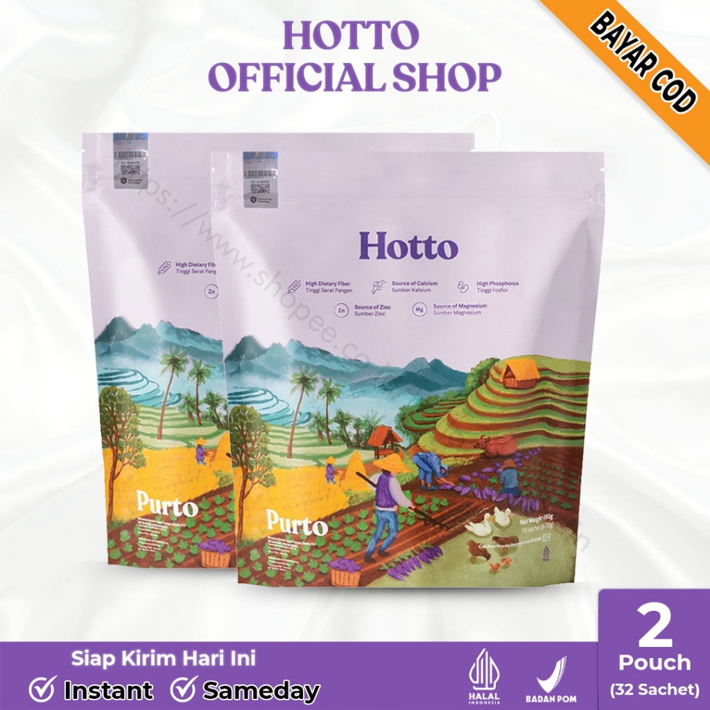 Jual Hotto Purto Multigrain Minuman Sehat herbal Rendah Kalori Obat ...