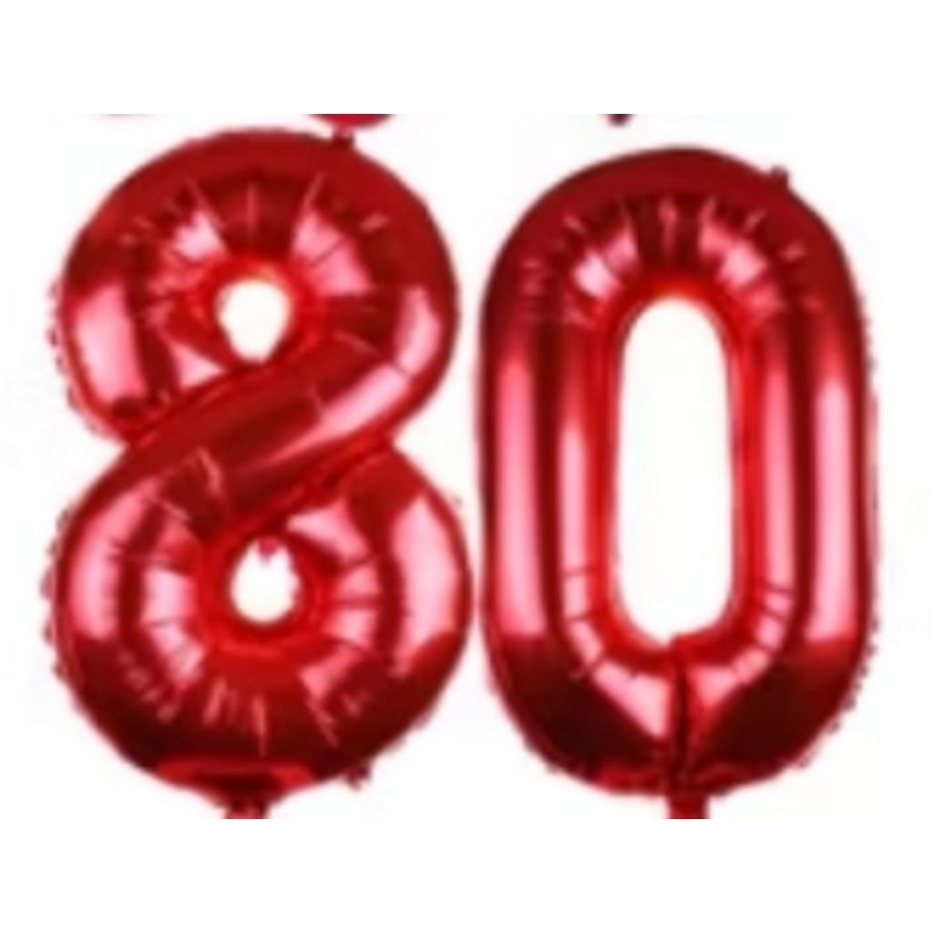 Jual [2pcs] foil angka merah 8 dan 0 READY!! | Shopee Indonesia