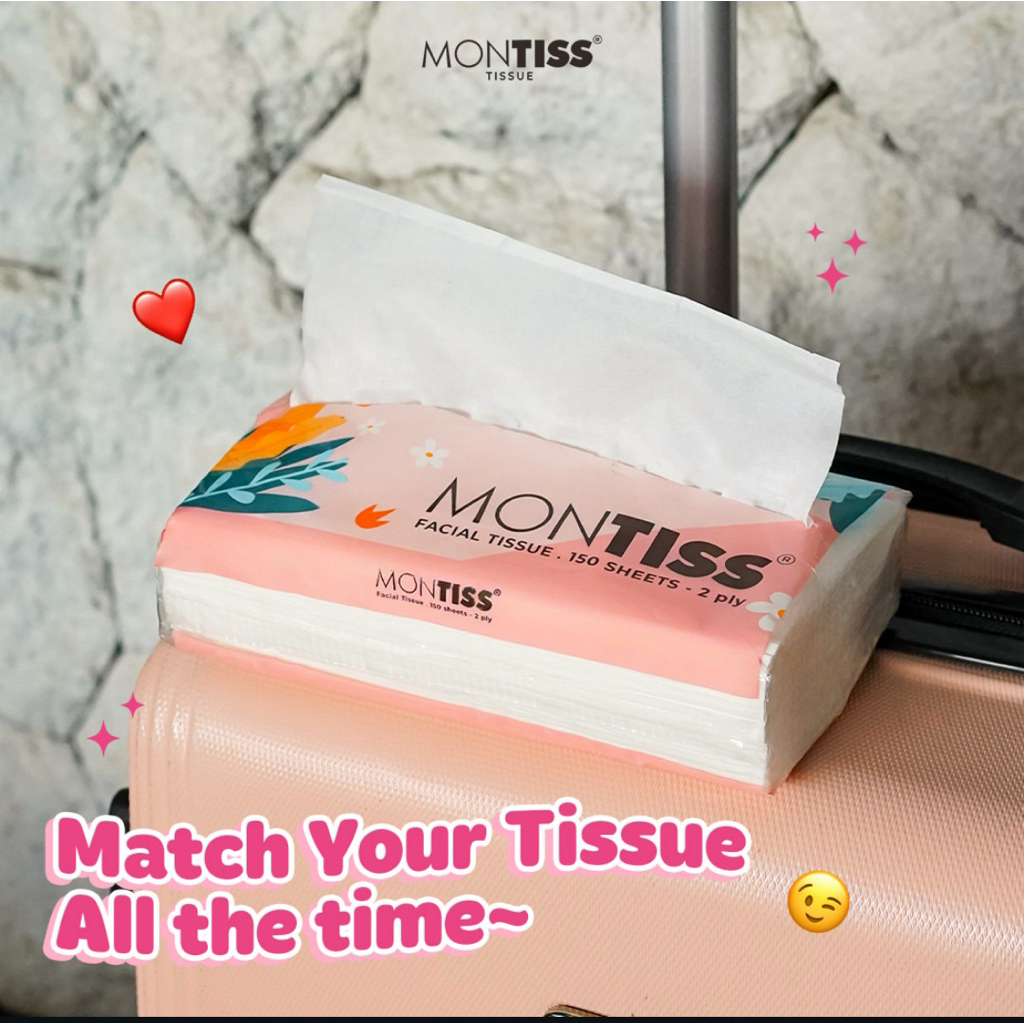 Jual tissue montiss 150 sheet 2ply (1pcs) | Shopee Indonesia
