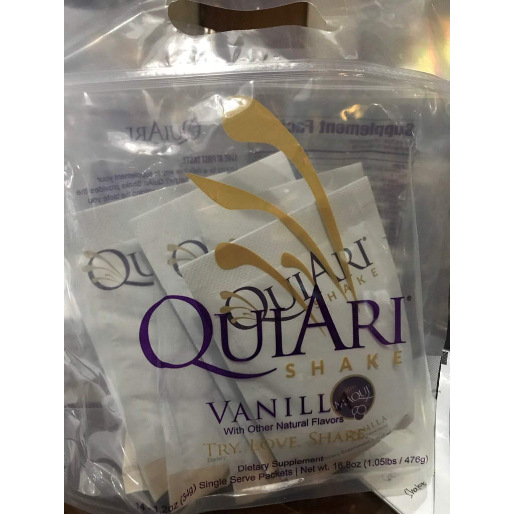 Jual QuiAri shakes sachets @14 vanilla | Shopee Indonesia
