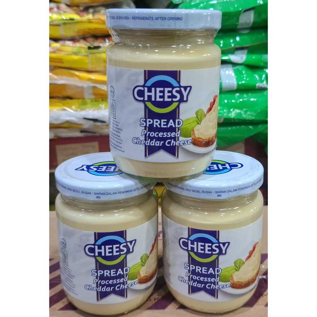 Jual Cheesy Cheddar Cheese Spread 240 gr | Selai Keju Olesan Roti HALAL ...
