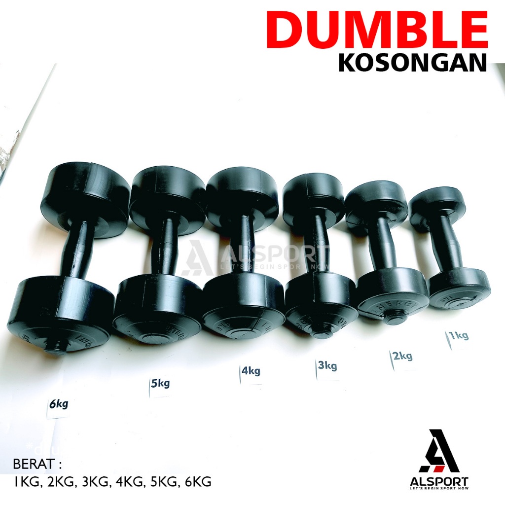 Jual DUMBLE FITNESS BARBEL KOSONGAN 1KG 3KG 2KG 4KG 5KG 6KG | Shopee Indonesia