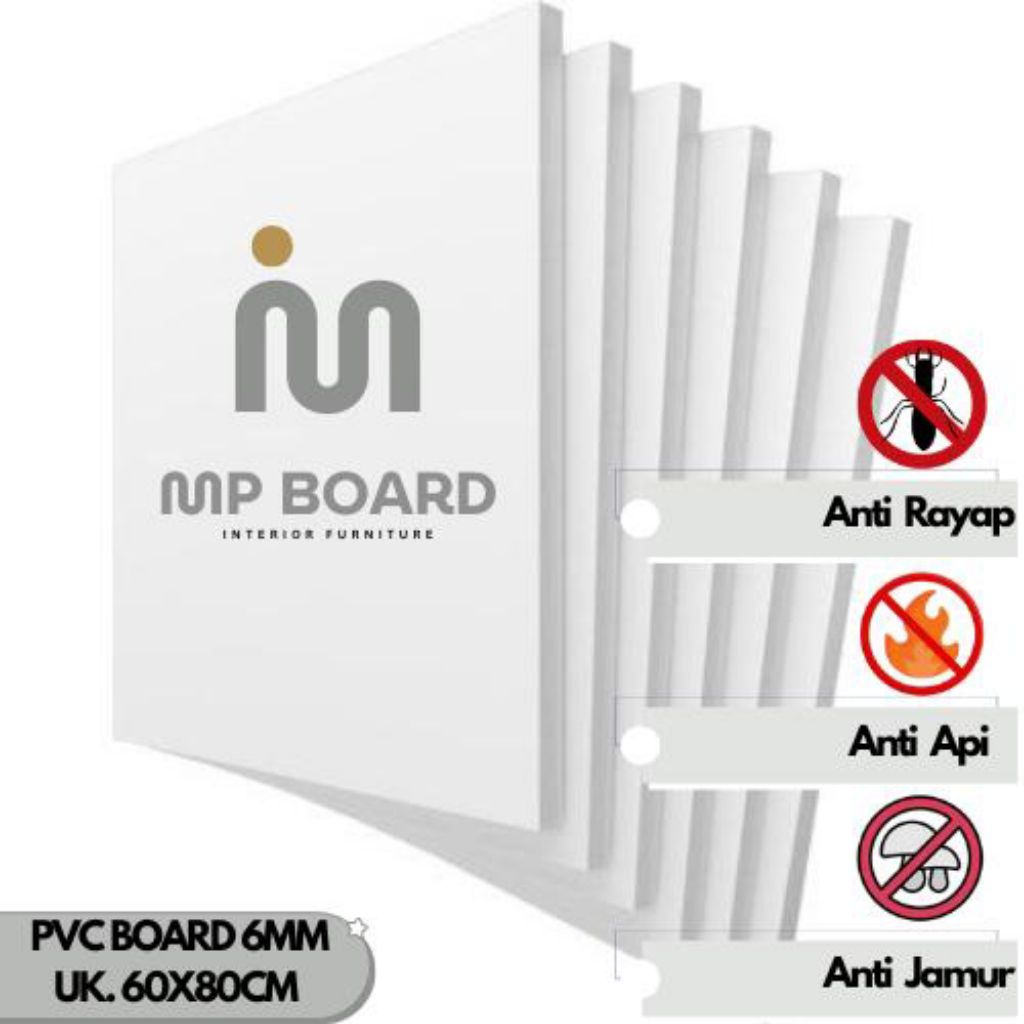 Jual PVC Board 6mm Ukuran 60x80cm | PVC Board Tebal 6mm Potongan ...