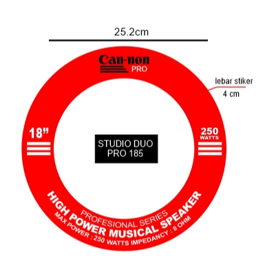 Jual STIKER MAGNET SPEAKER STUDIO DUO PRO 185 18 INC | Shopee Indonesia