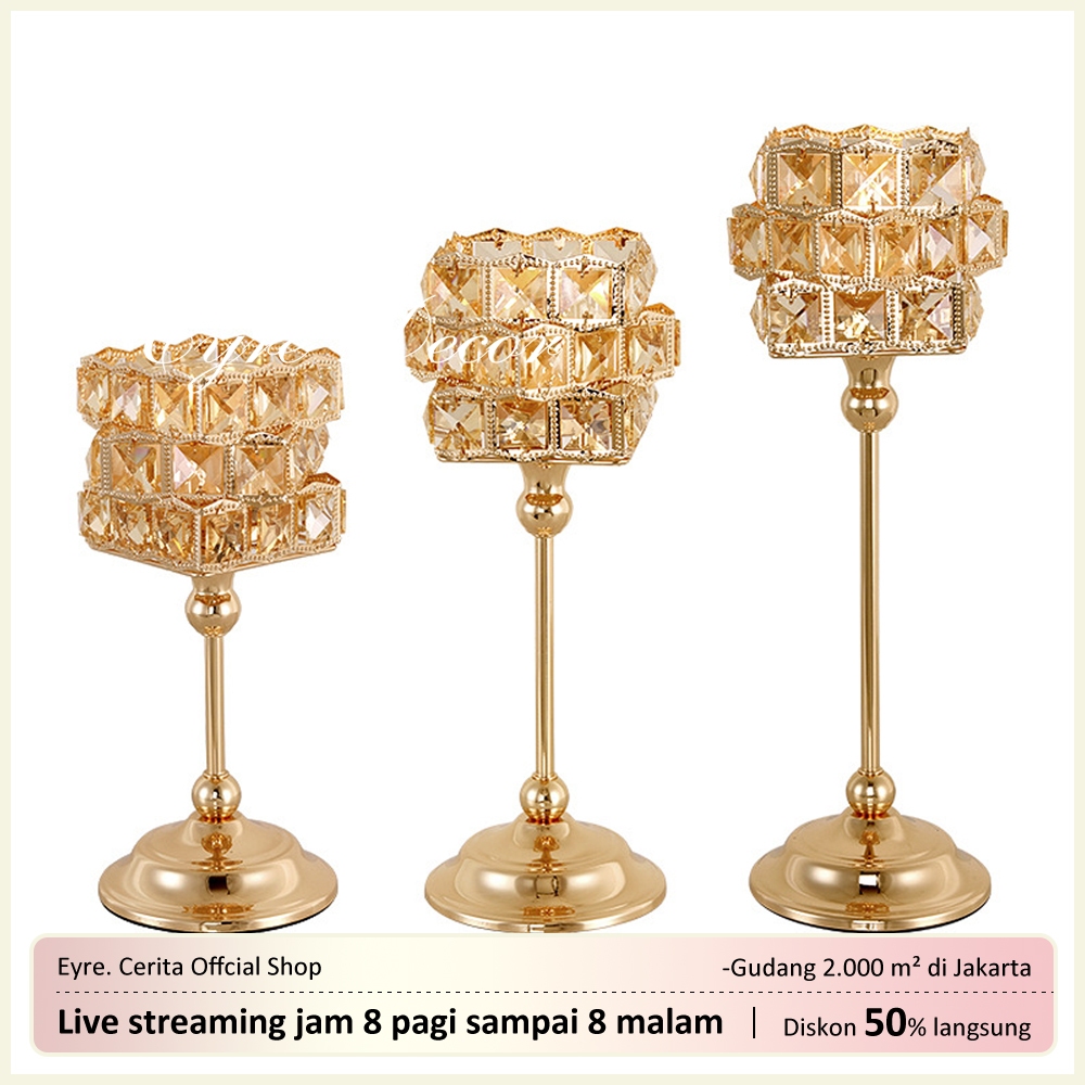Jual Eyre Ornamen tempat lilin mewah ringan Eropa Skandinavia romantis ...