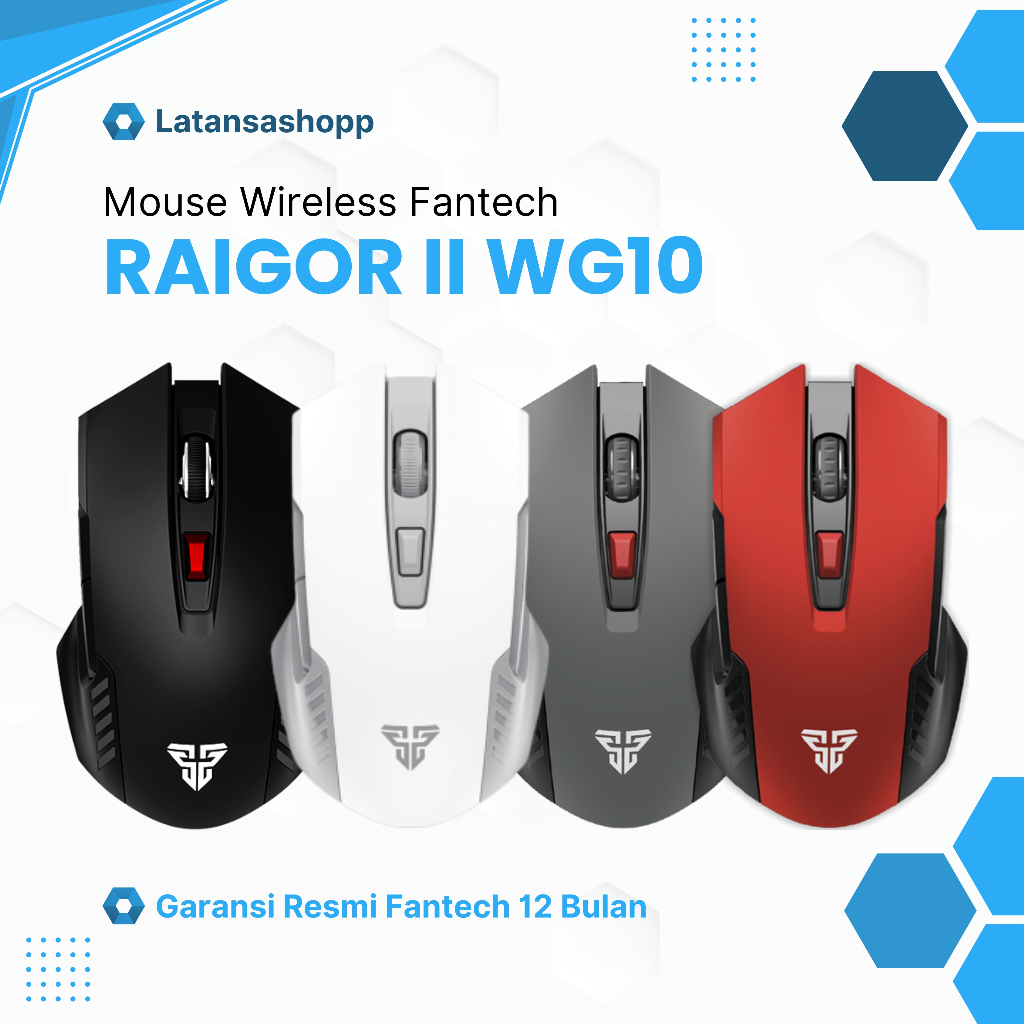 Jual Mouse Gaming Wireless Fantech Raigor II WG10 (Bonus Battery ...