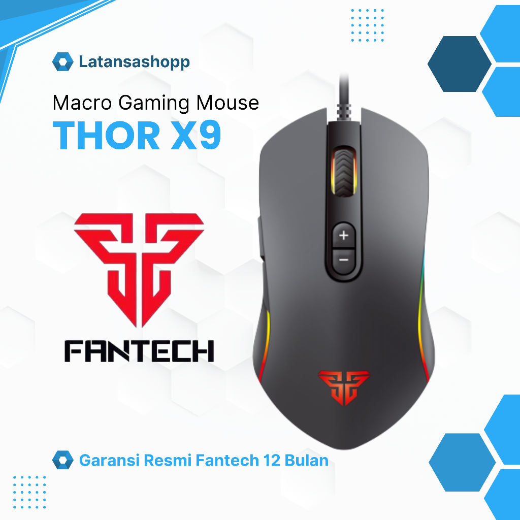 Jual Fantech THOR X9 Mouse Gaming Macro Garansi Resmi | Shopee Indonesia