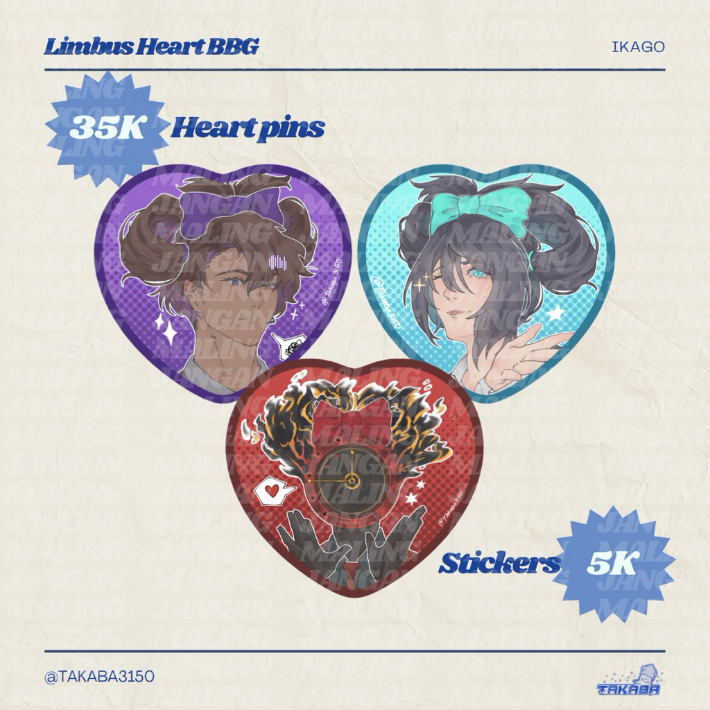 Jual LIMBUS COMPANY Heart BBG series | Shopee Indonesia