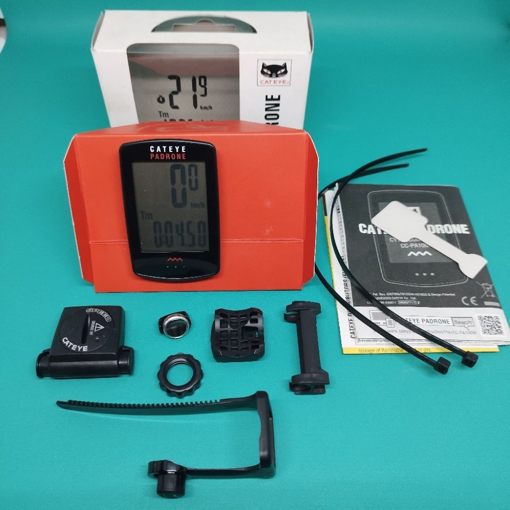 Jual Speedometer sepeda CatEye Padrone Wireless Cycle Computer, model ...