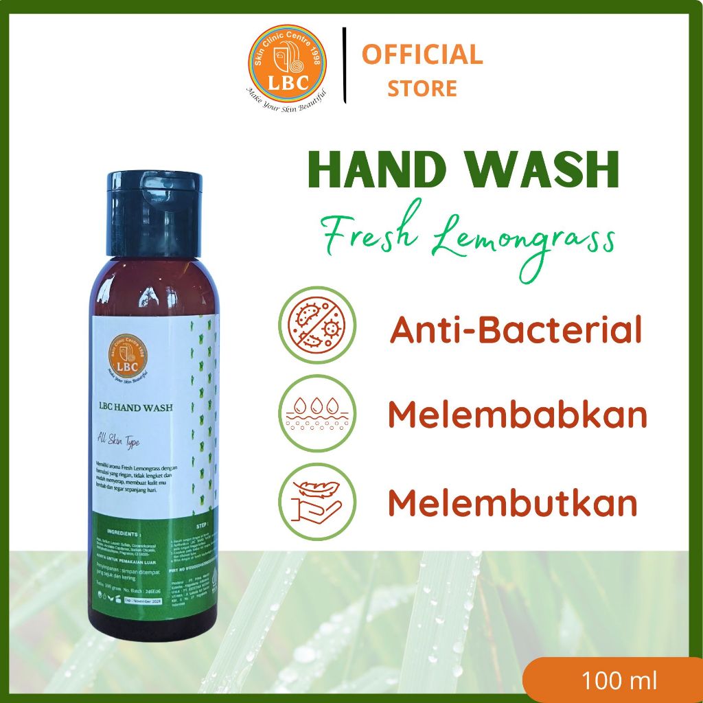 Jual Travel size Hand Wash 100 ml ( Fresh Lemongrass - Limited Edition ...