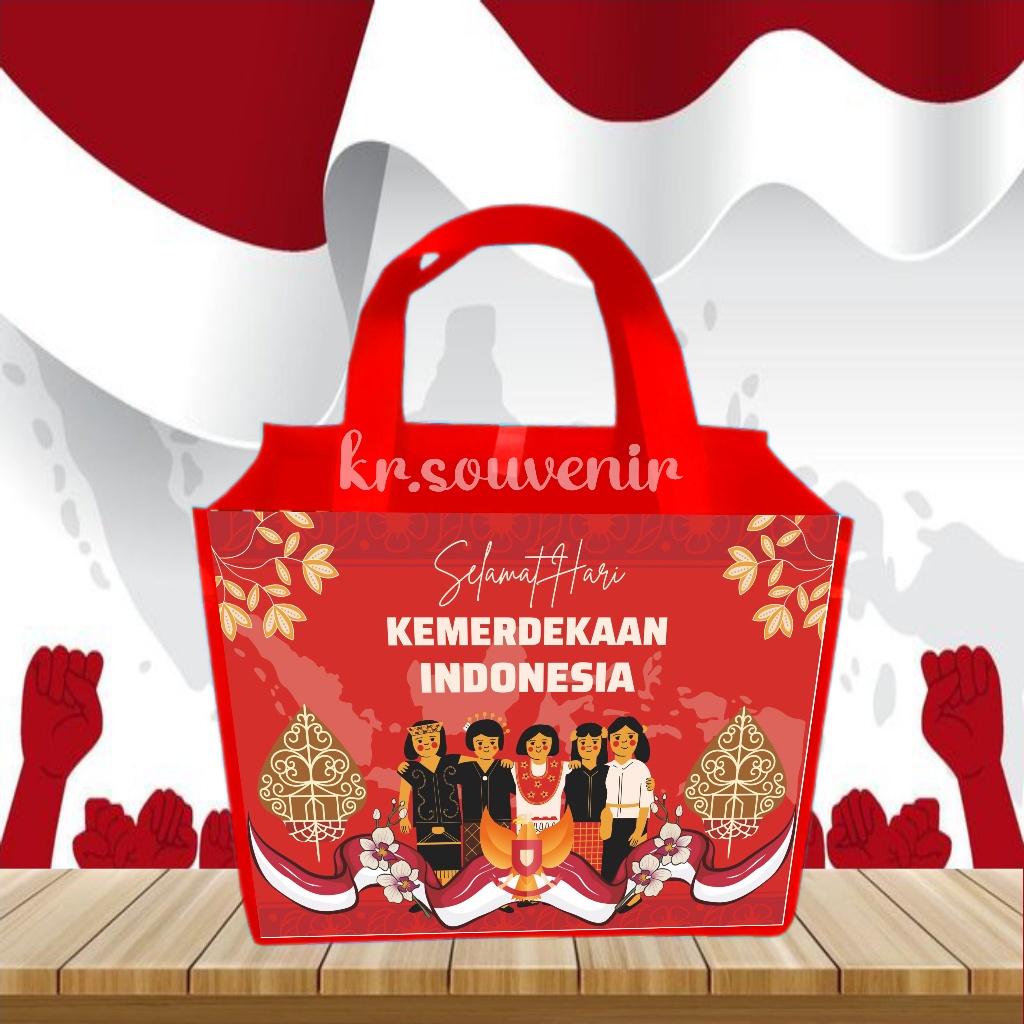 Jual TAS BINGKISAN KEMERDEKAAN RI/BISA TAMBAH NAMA DAN POTO/TAS TEMA ...