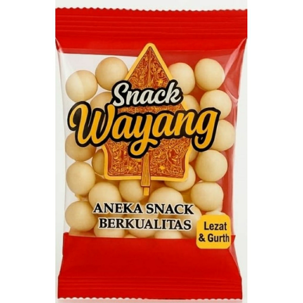 Jual Kacang Sukro Rencengan Snack Wayang – 8 Pack x 40gr | Camilan ...