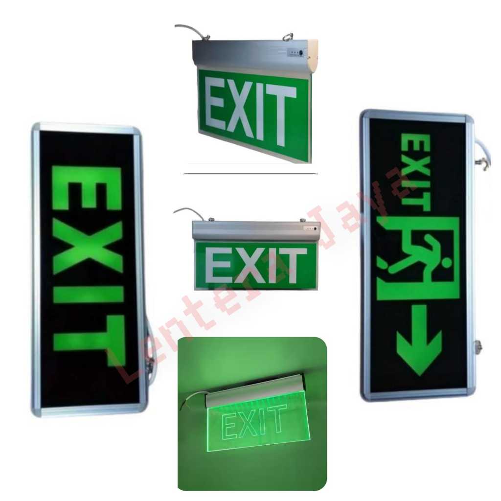 Jual Lampu LED exit sign pintu keluar darurat emergency | Shopee Indonesia