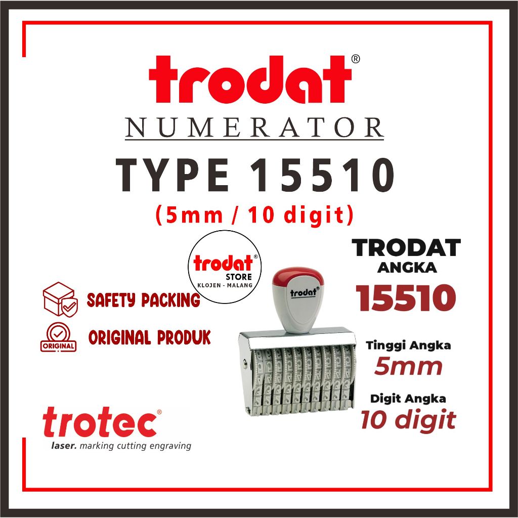 Jual Stempel Trodat 15510 (5mm 10digit) | STEMPEL TRODAT NUMERATOR ...