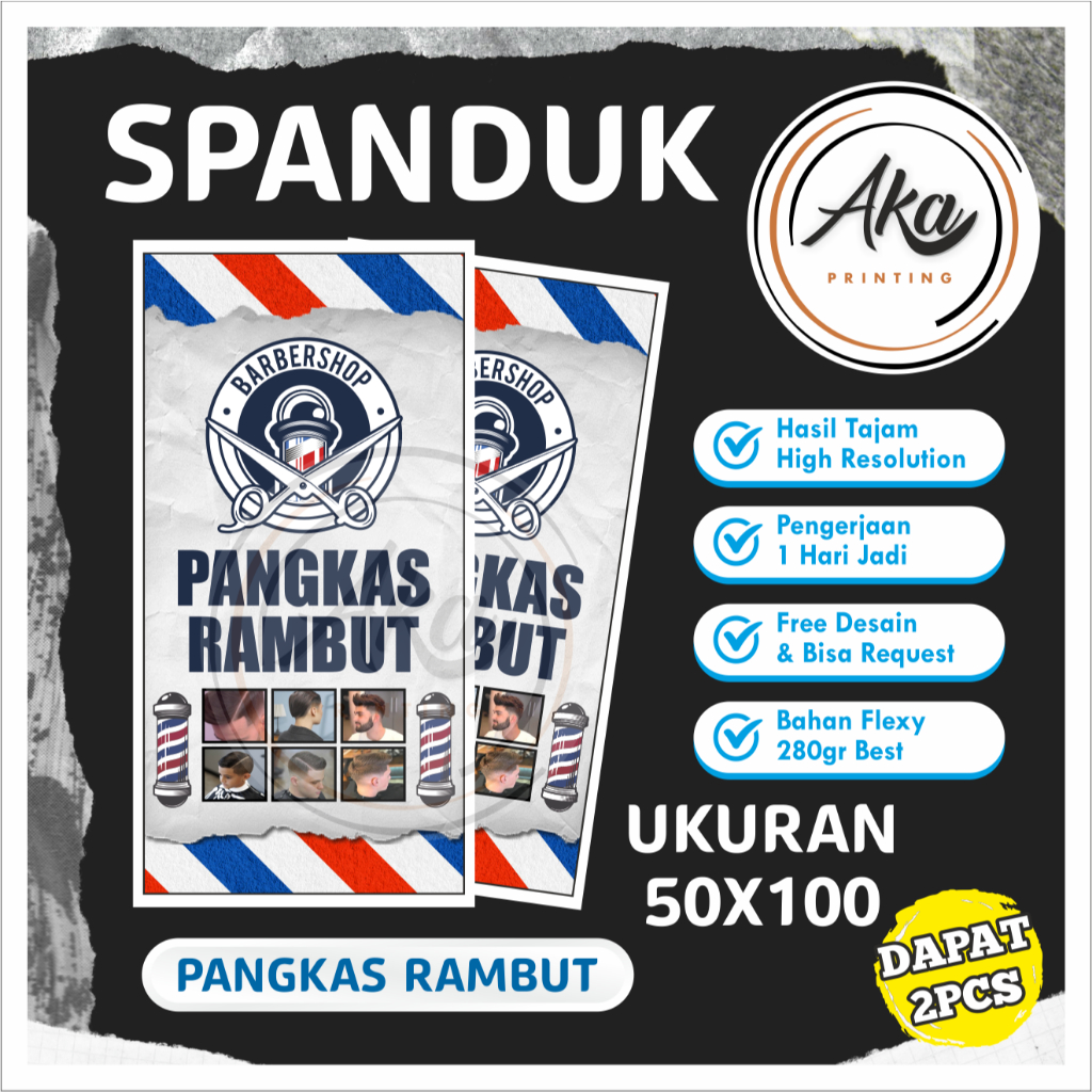 Jual Banner Usaha Barbershop Dan Pangkas Rambut Shopee Indonesia