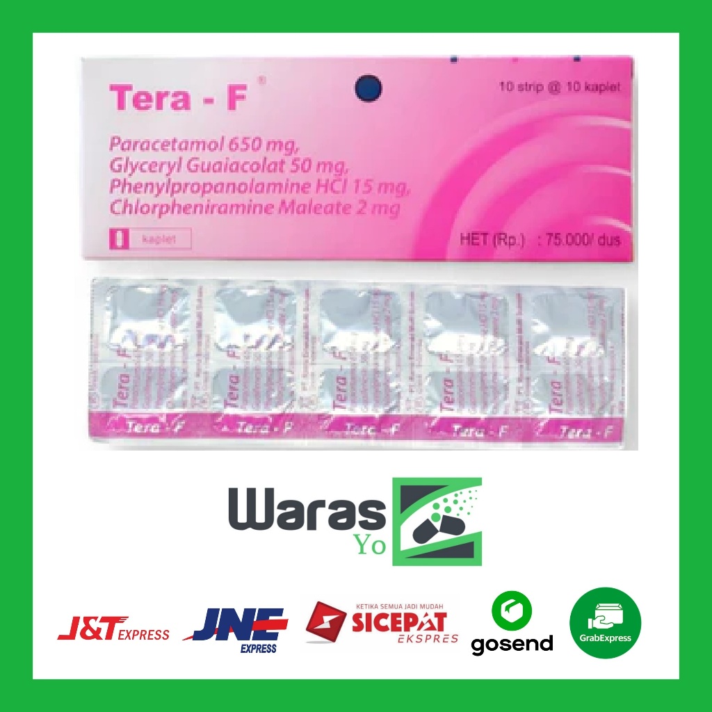 Jual [SW] Tera-F Tablet Strip isi 10 Tablet - Obat Flu Batuk | Shopee ...
