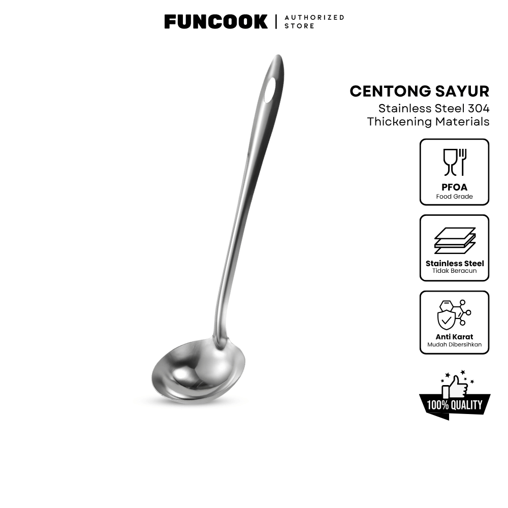 Jual Funcook Authorized Sendok Kuah Sayur Centong Irus Sup Soup Ladle ...