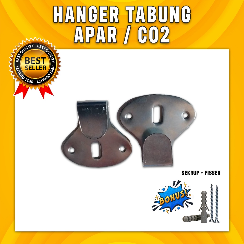 Jual Hanger Apar | gantungan dinding tabung co2 | bracket pemadam ...