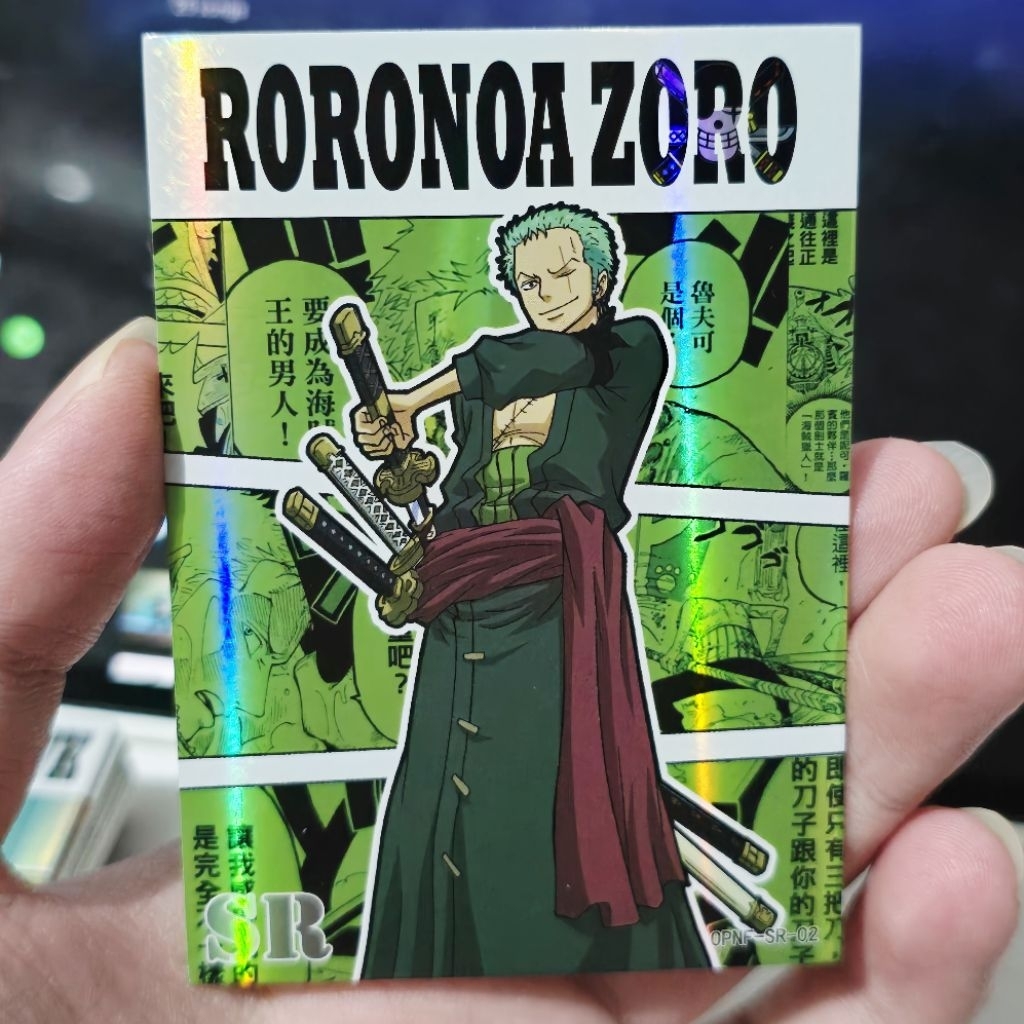 Jual Roronoa Zoro Kartu CCG TCG One Piece Manga SR Tebal Card - (OPNF ...